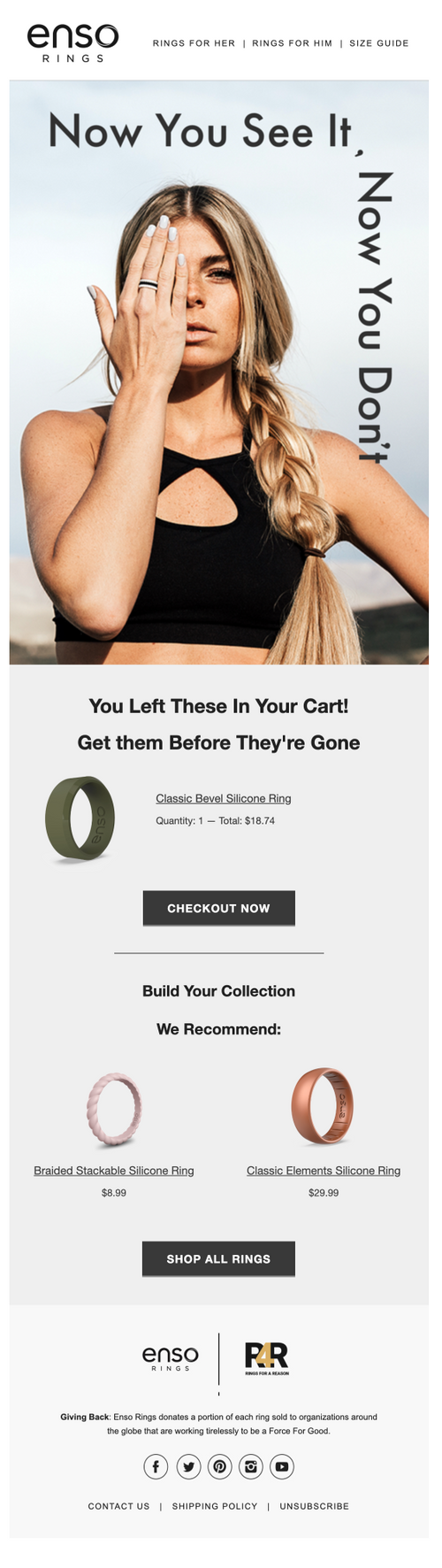 Rejoiner | Abandoned Cart Email Examples